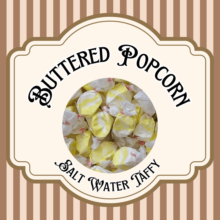 Buttered Popcorn Salt Water Taffy – Mr Swainstons